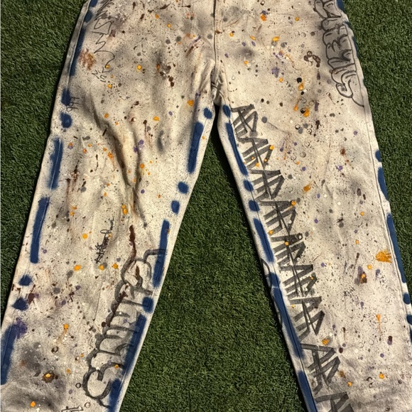 Supreme | Jeans | Artistic Splatter Supreme Pants Custom | Poshmark